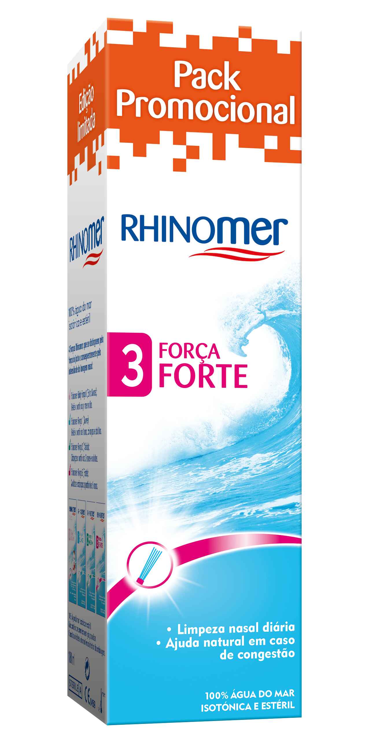 Rhinomer Promo Spray Nasal Força 3 Edição Limitada 180ml - Nossa ...