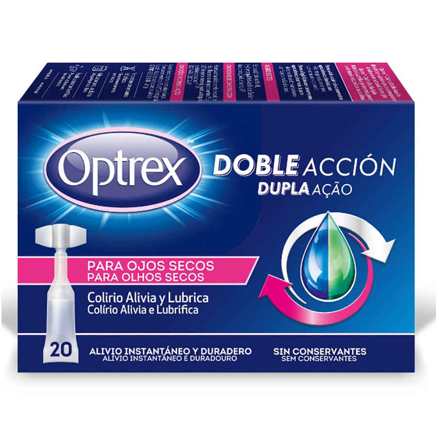 Optrex Dupla Ação Colírio Olhos Secos Monodose 20 - Nossa Farmácia - A ...