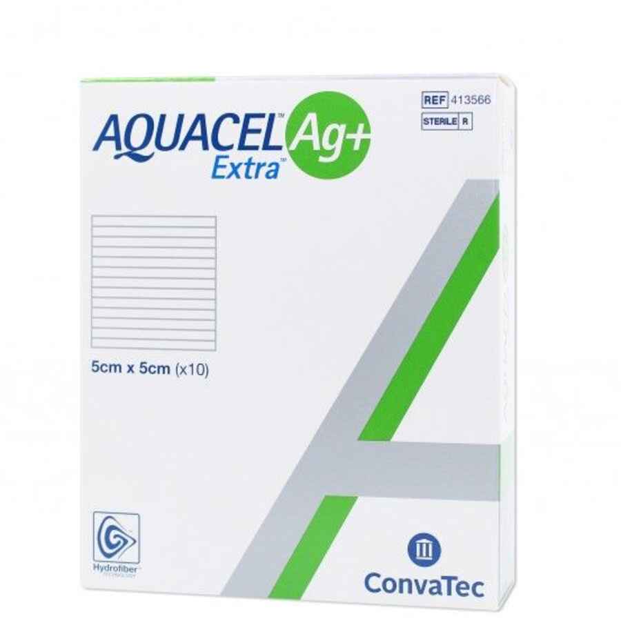 Aquacel Ag+ Extra Penso Estéril 5cmx5cm 10 - Nossa Farmácia - A sua ...