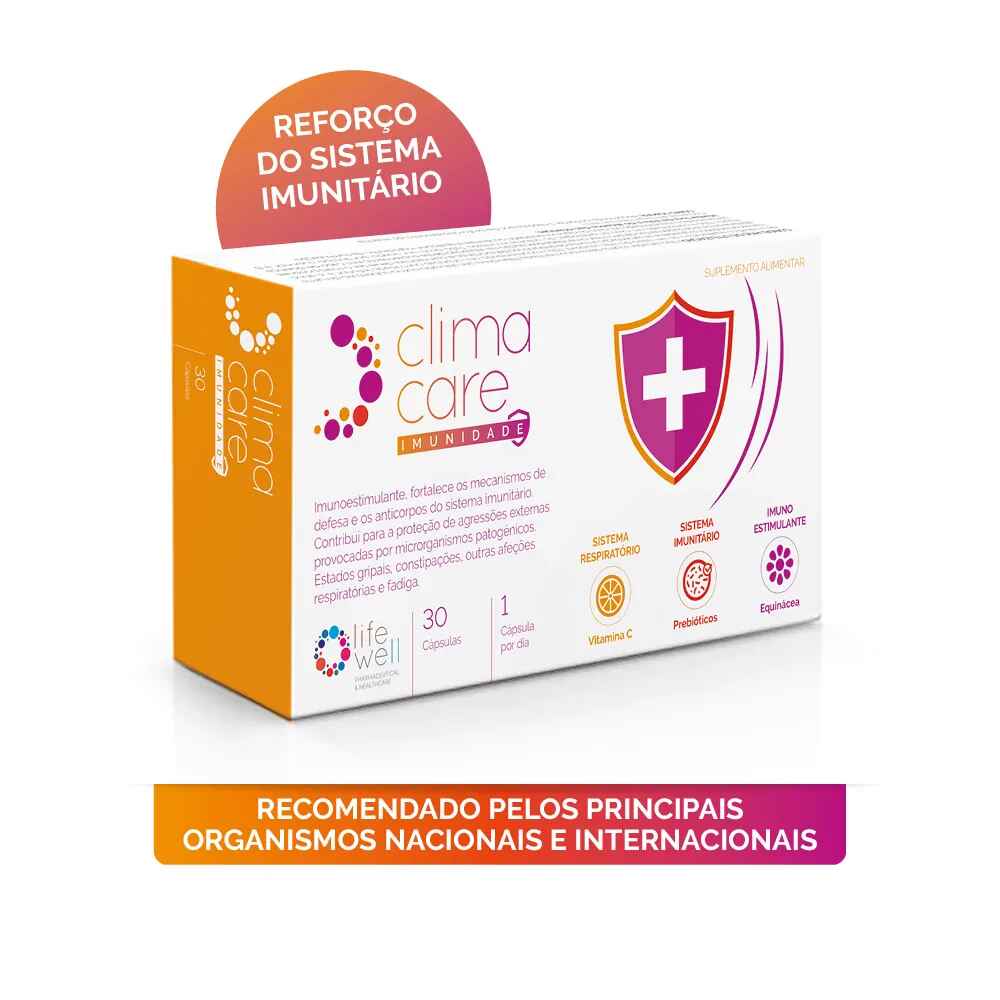 Climacare Imunidade Cáps 30 - Nossa Farmácia - A sua farmácia online que entrega em todo o país