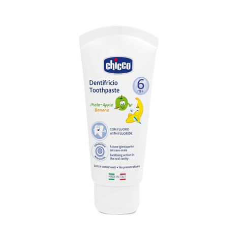 Chicco Higiene Oral Pasta Dent Maçã/banana C/ Flúor 6m+ 50ml - Nossa ...