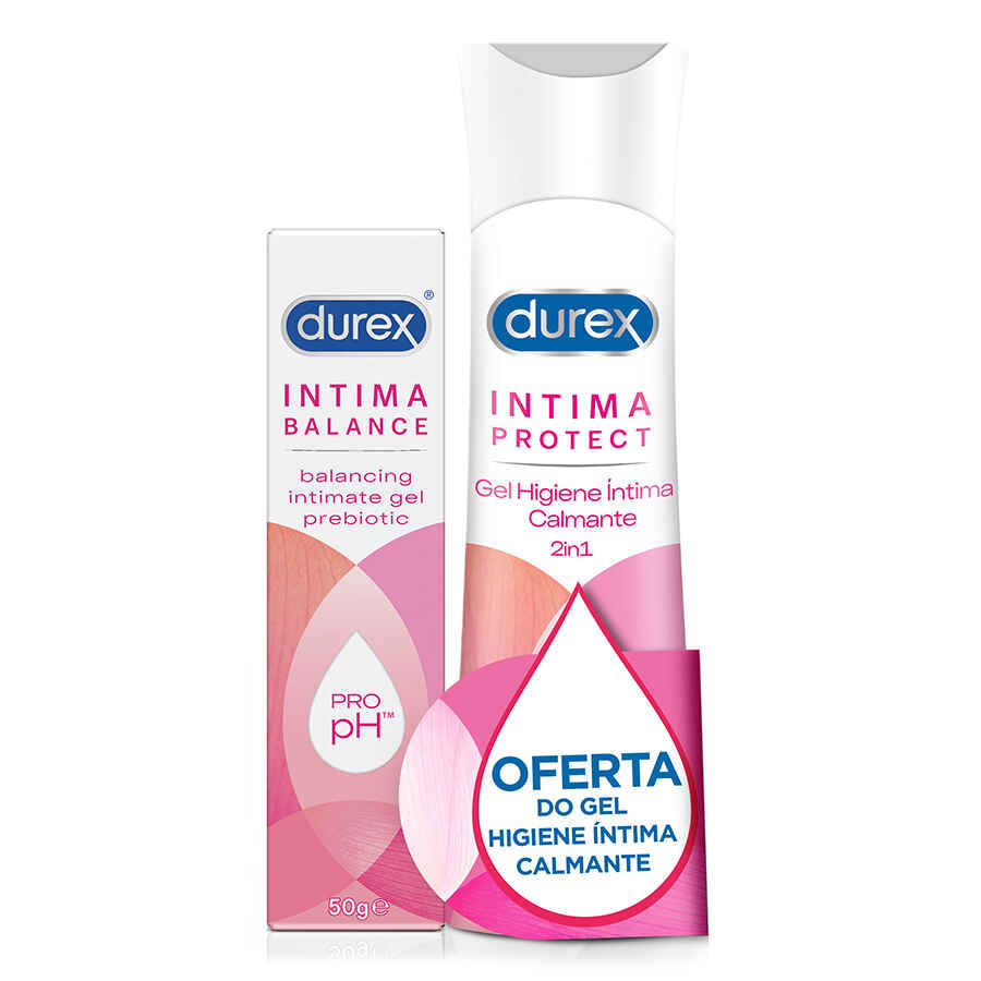 Durex Intima Protect Promo Gel Hidrat Prebiótico 2 em 1 50g + Oferta ...