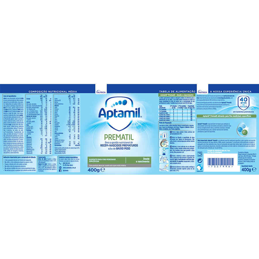 Aptamil Prematil Leite Pó Lactente 400g - Nossa Farmácia - A sua ...