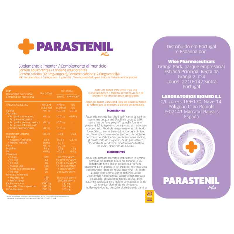 Parastenil Plus Amp Beb 20x10ml - Nossa Farmácia - A sua farmácia ...