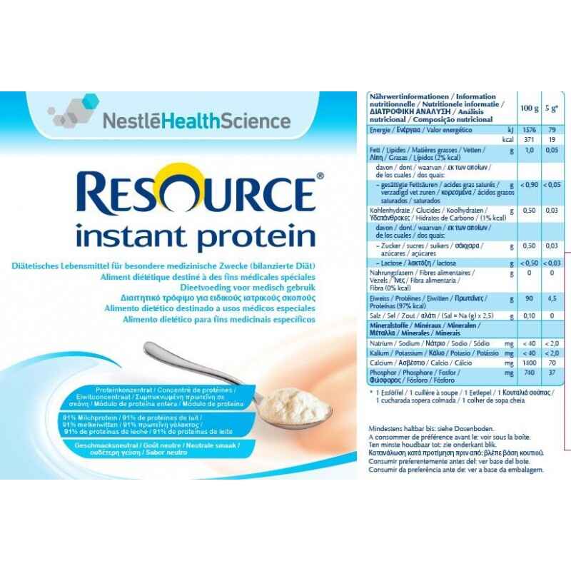 Resource Instant Protein Pó Neutro 400g - Nossa Farmácia - A sua ...