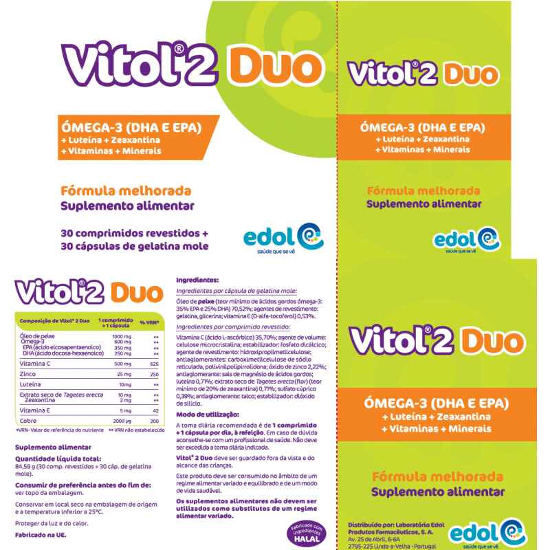Vitol 2 Duo Comp 30 + Cáps 30 - Nossa Farmácia - A sua farmácia online ...