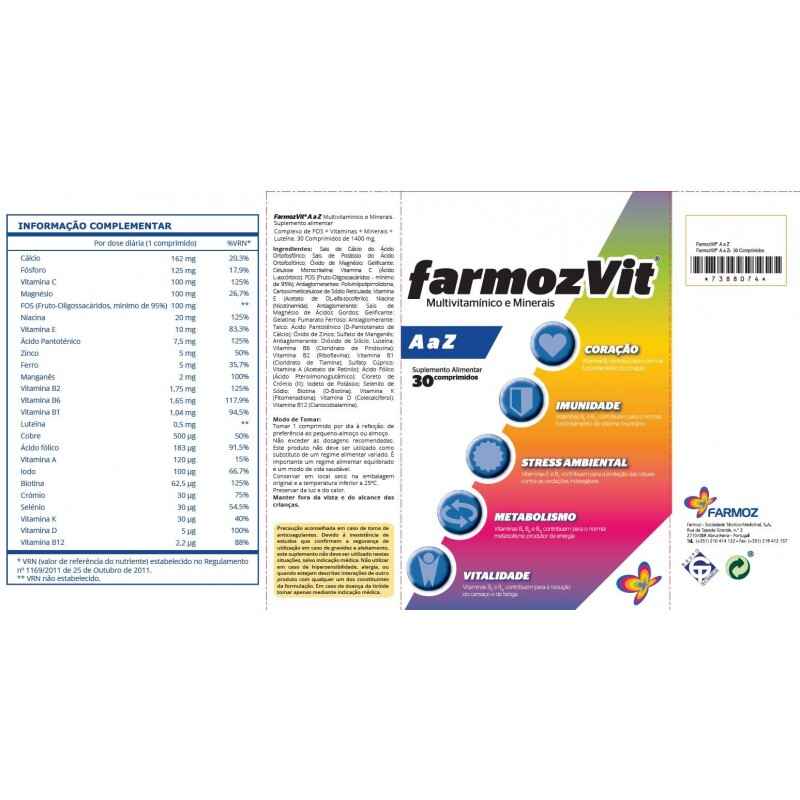 Farmozvit a A Z Comp 30 - Nossa Farmácia - A sua farmácia online que ...