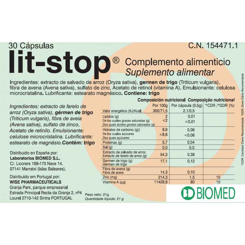 Lit-stop Cáps 30 - Nossa Farmácia - A sua farmácia online que entrega ...