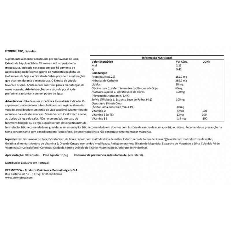 Fitorgil Pro Cáps 30 - Nossa Farmácia - A sua farmácia online que ...