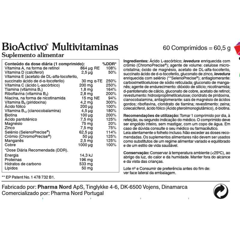 Bioactivo Multivitaminas Comp 60 - Nossa Farmácia - A sua farmácia ...