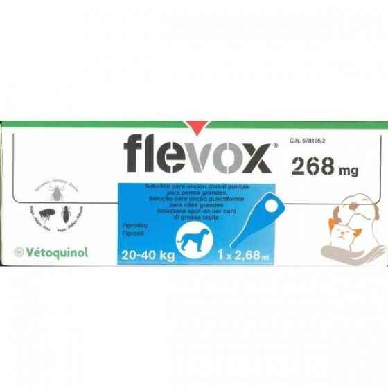 Flevox Sol Unção Punctiforme Cão Gde 268mg/2.68ml 1x2.68ml - Nossa ...